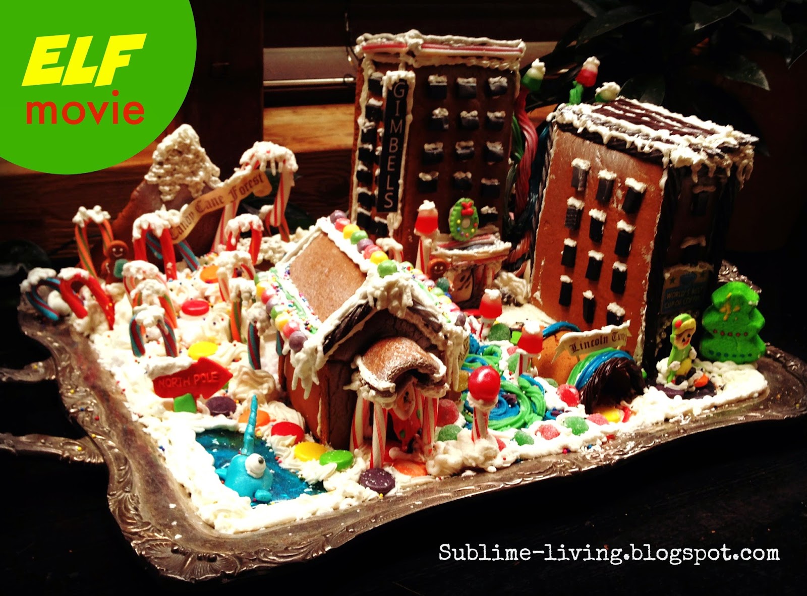Sublime Living: Making a Custom Gingerbread House from Scratch: Elf ...