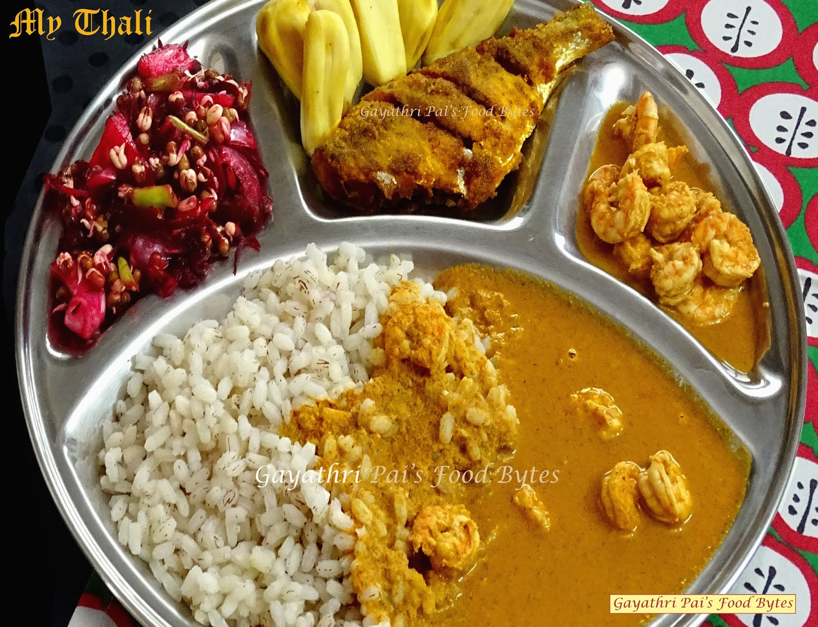 Gayathri Pai's Food Bytes: My Fish Thali 108.