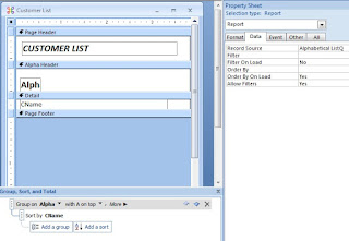 Alphabetized Customer List ~ LEARN MS-ACCESS TIPS AND TRICKS