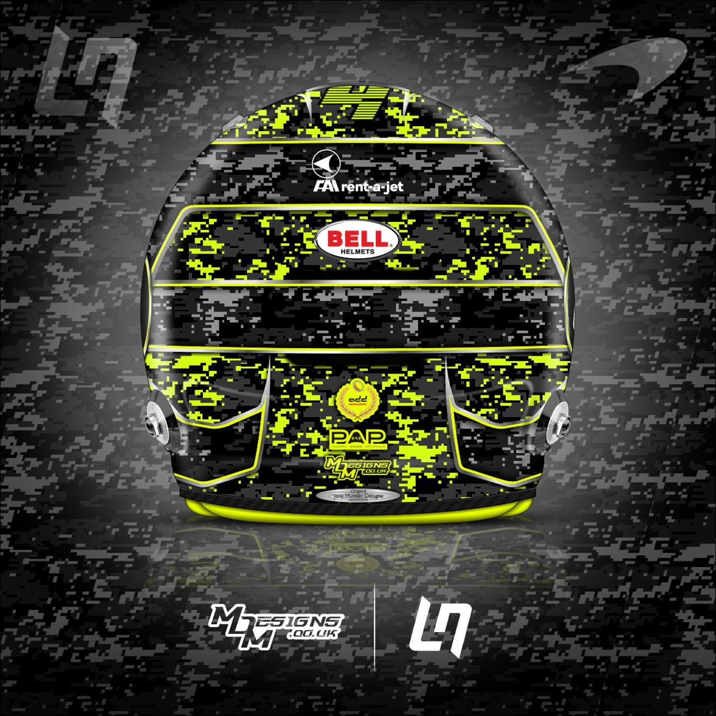 Racing Helmets Garage: Bell HP77 L.Norris Test Bahrain 2021 by MDM ...