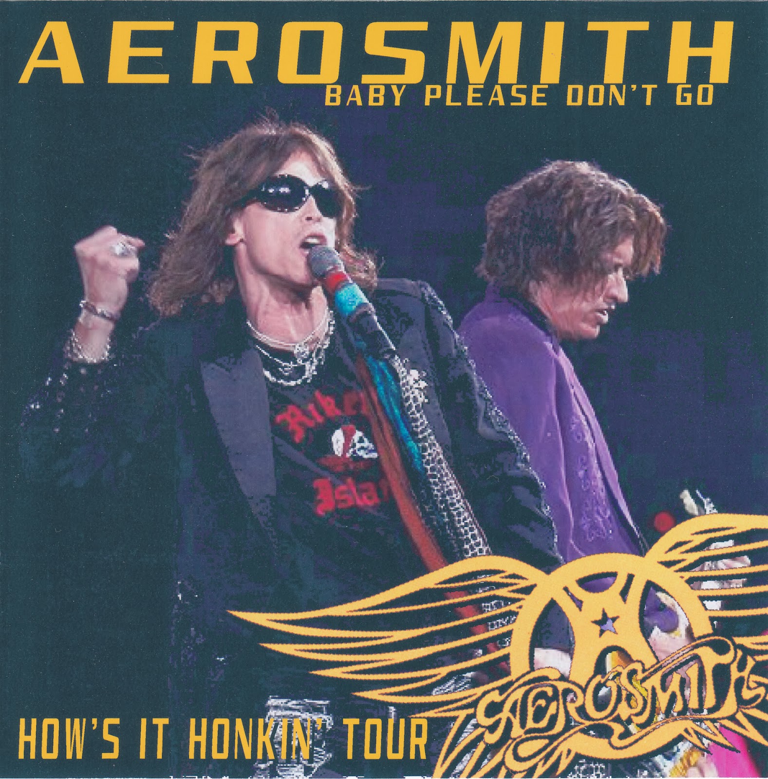 AEROSMITH BOOTLEGS COVER ARTS: BABY PLEASE DON'T GO ( noblesville 2004 )