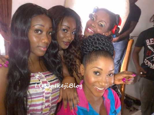 Behind the scenes photos from Flavour's 'Ada Ada' video shoot