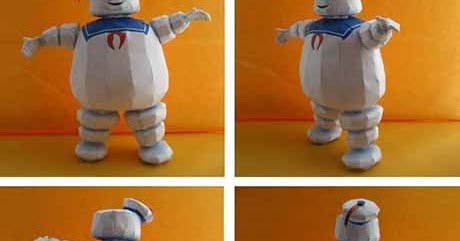 Ghostbusters: Stay Puft Marshmallow Man Paper Model | Paperized Crafts