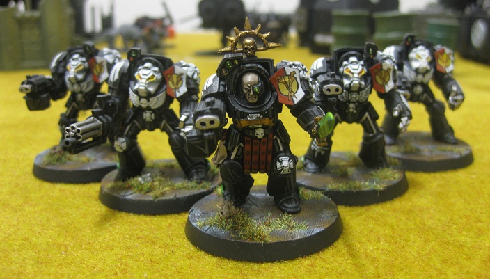 Lord AK's Skullthrone: AOBR Terminators : Raven Guard