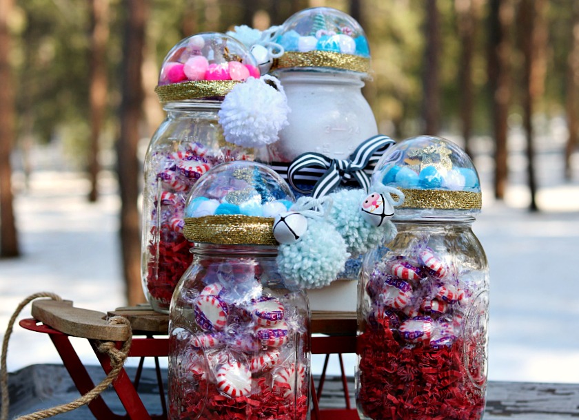 Handmade Snow Globe Mason Jars DIY - At Home with Jemma
