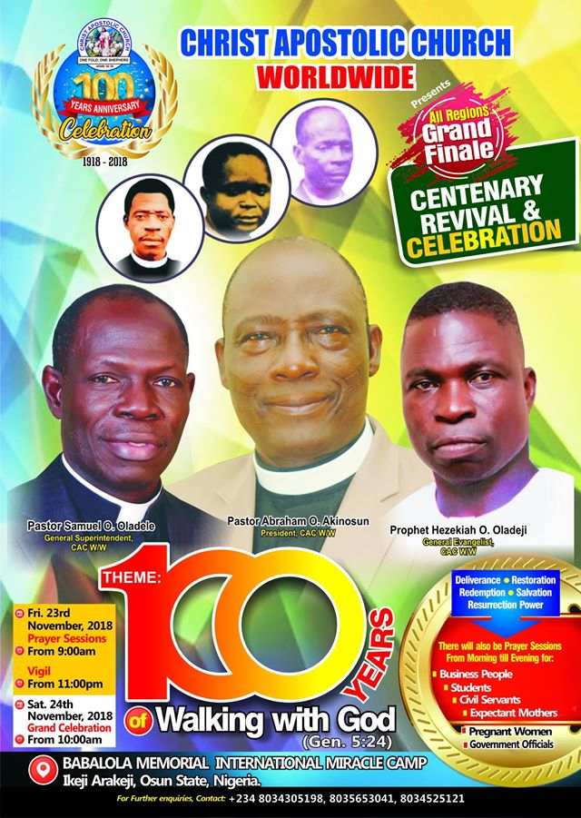 Prophet Olowere, Abiara, Akande, others to minister as grand finale ...
