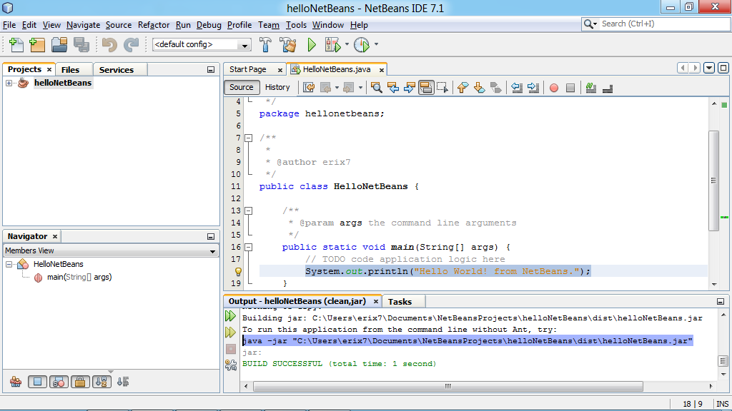 Java Buddy How To Run Netbeans Compiled Program