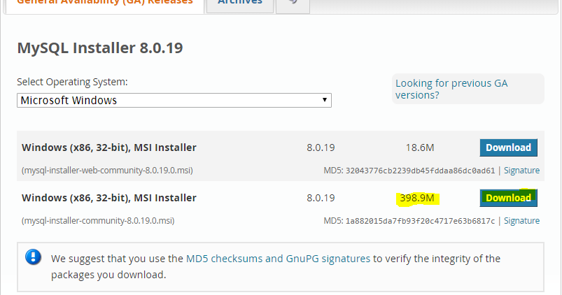 How to install mysql database and set configuration ~ whereisstuff