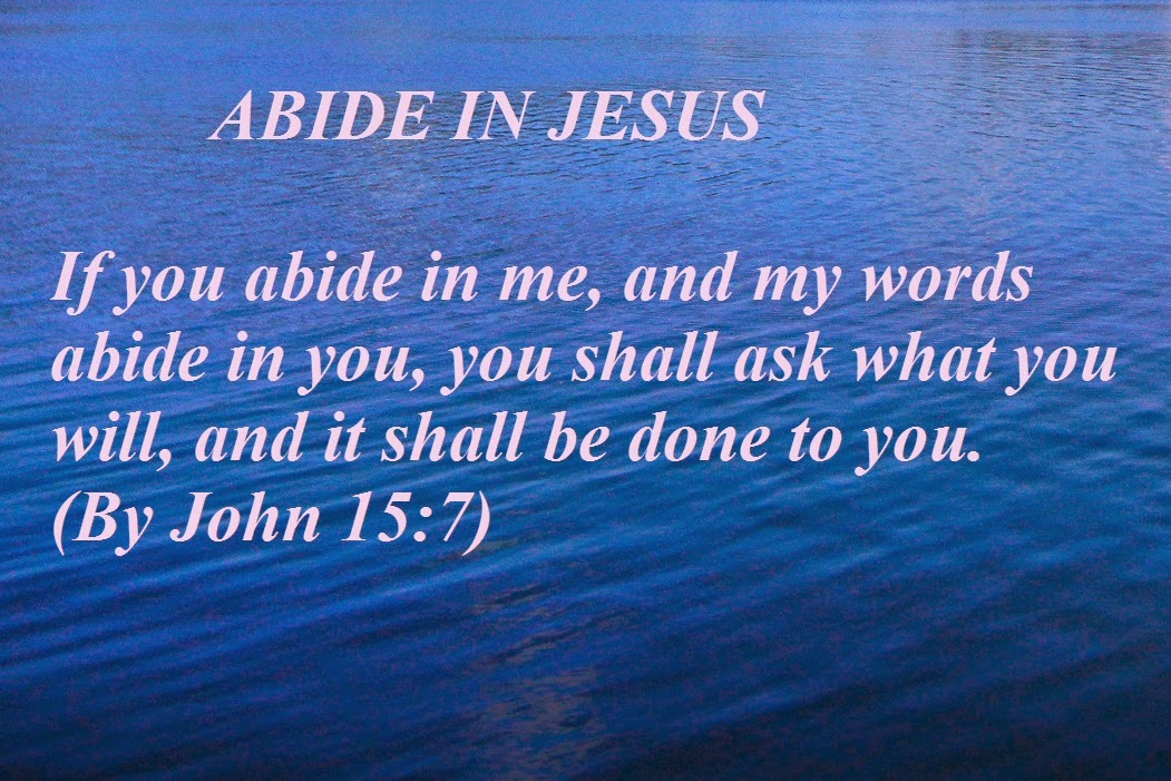 HOLY WORD: ABIDE IN JESUS