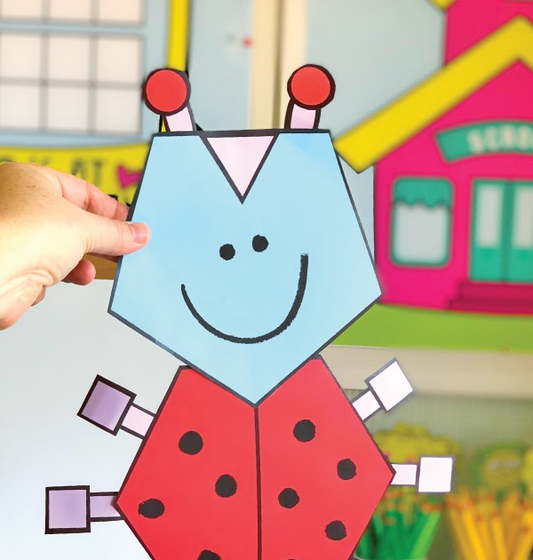 Shape and Addition Bug Math Craft | From the Pond