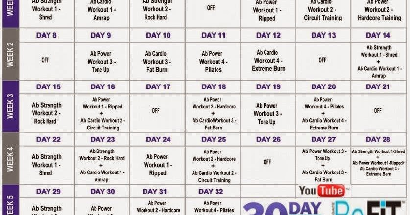 30 day breakaway advanced calendar - blastfery