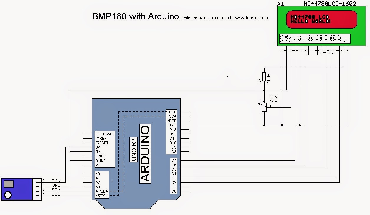 Arduino tehNiq: BMP180 sensor and Arduino