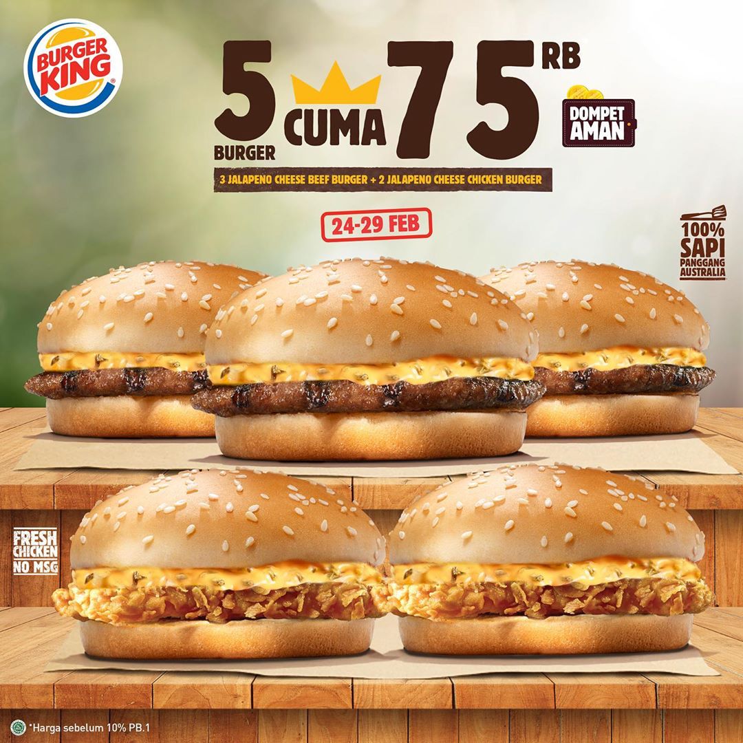 Burger King Promo Buy 1 Get 1 Free Cheeseburger - scanharga