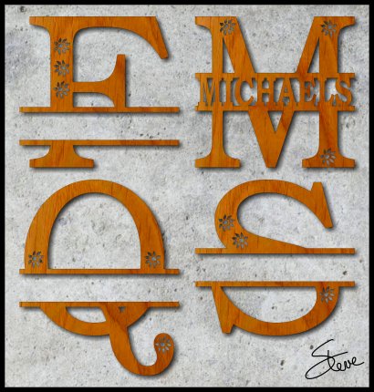 Scrollsaw Workshop: Wall Initial Scroll Saw Patterns.