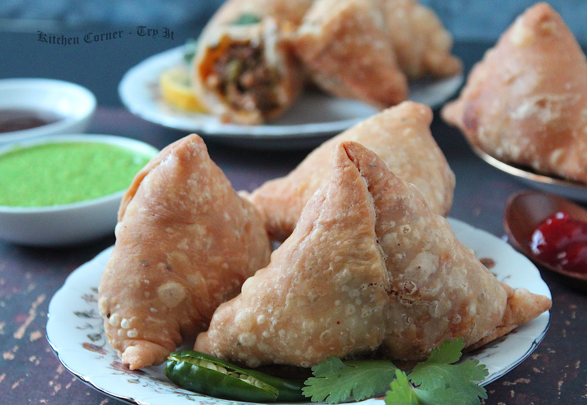 Mutton Keema Samosa Recipe/ Samosa With Minced Meat Filling