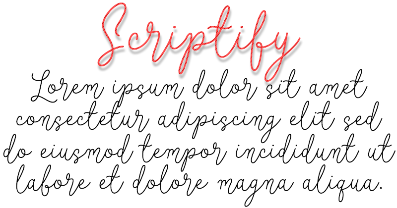 Scriptify: A taste for scripts
