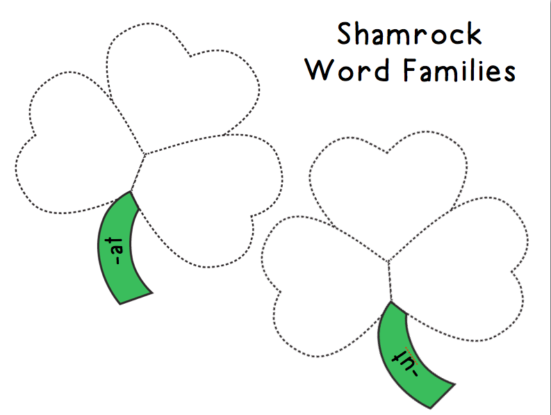 Mrs. Ludwig's Speech Room: Shamrock Word Families