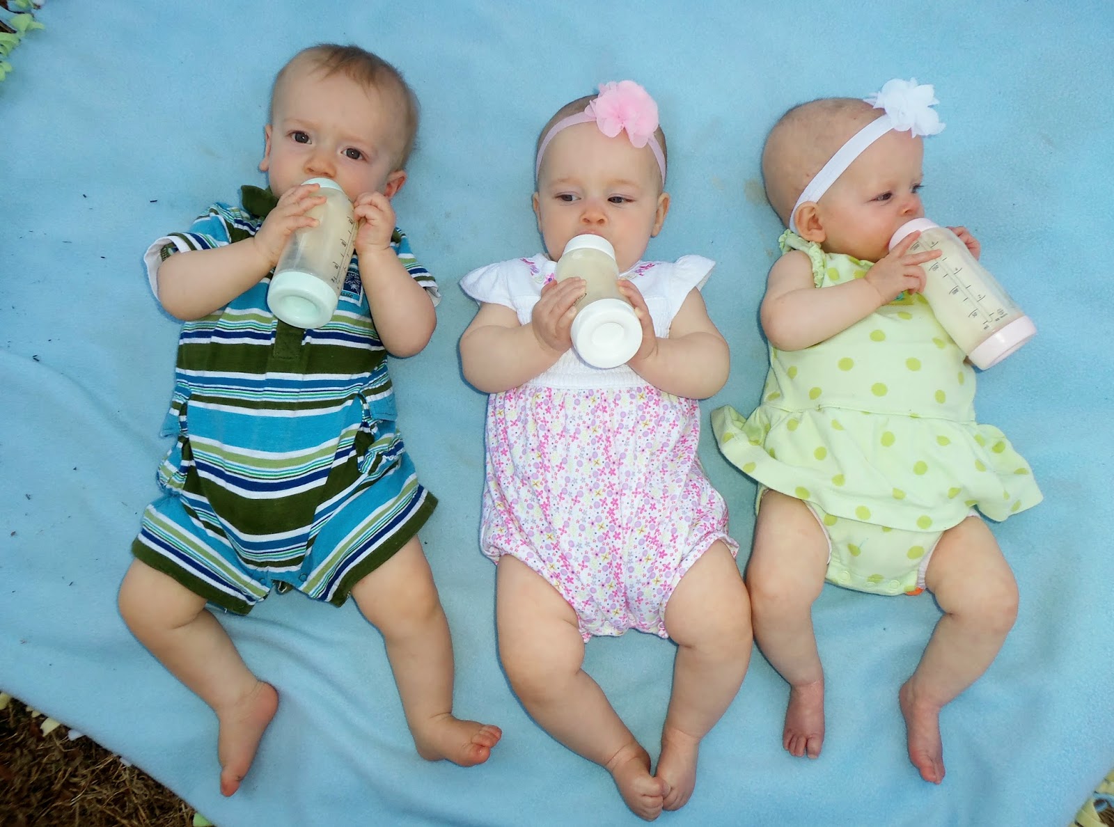 Triplets + Toddler: Bottle Propping
