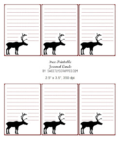 Sweetly Scrapped: Free Printable Journal Cards