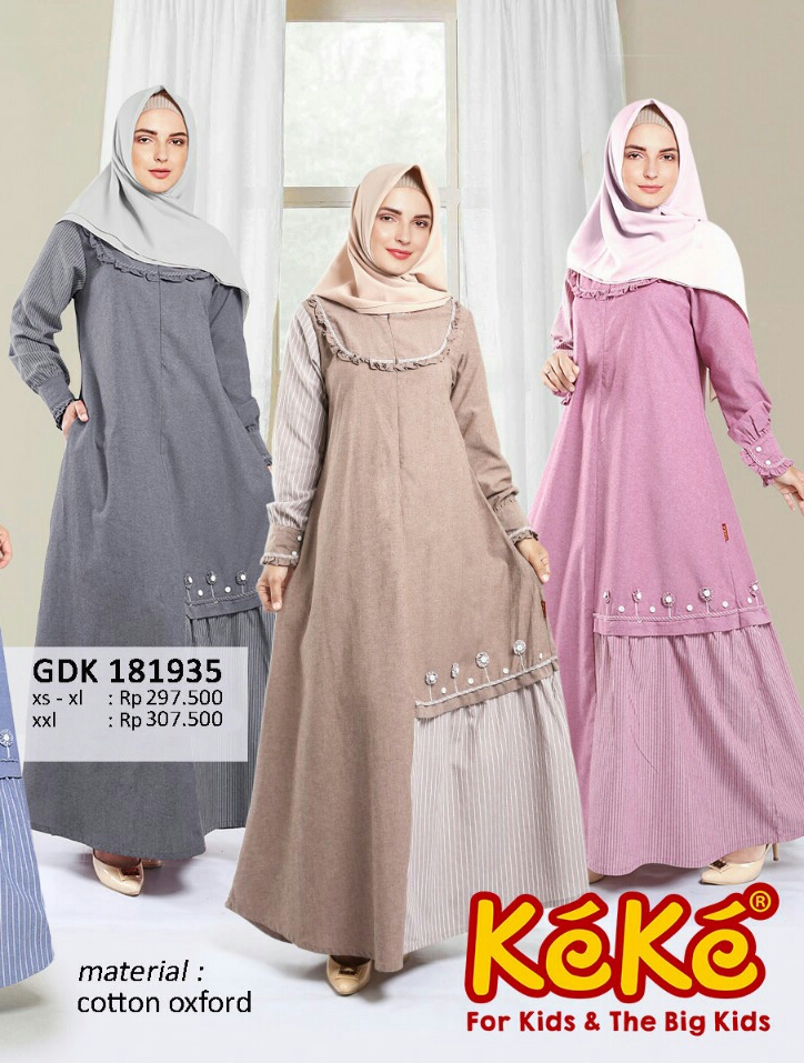 KOLEKSI GAMIS BRANDED KEKE TERBARU GDK 181935