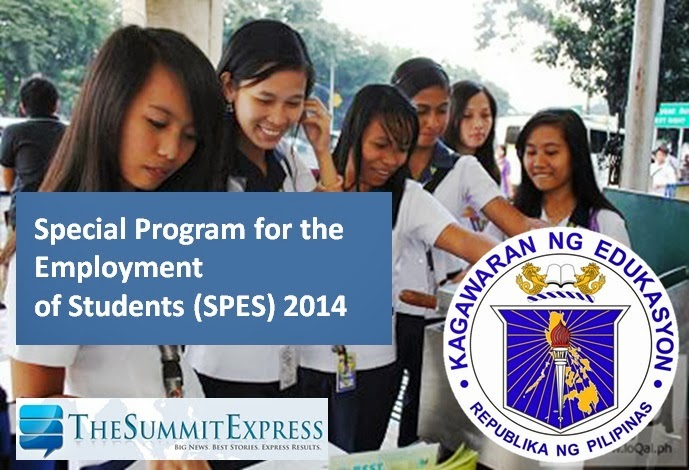 DepEd now accepts applications for student employment SPES 2014
