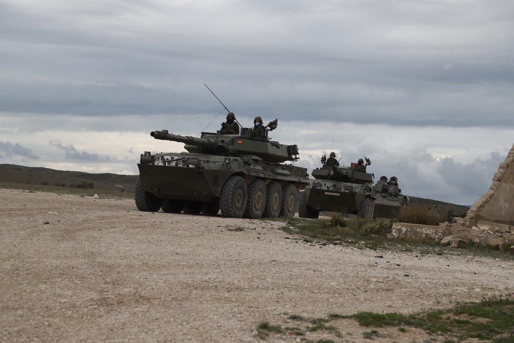 SNAFU!: Spanish Army's Wheeled Armored Mobile Gun System at work...