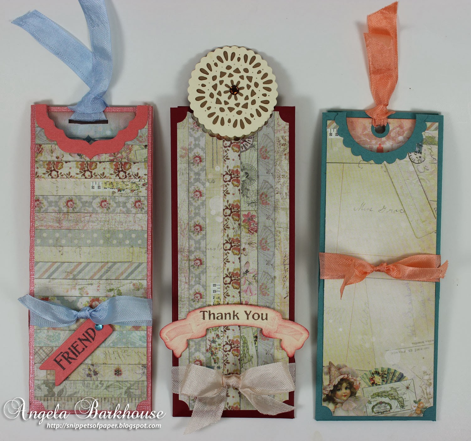 Snippets of Paper: Bookmarks - Stamp Simply Ribbon Style