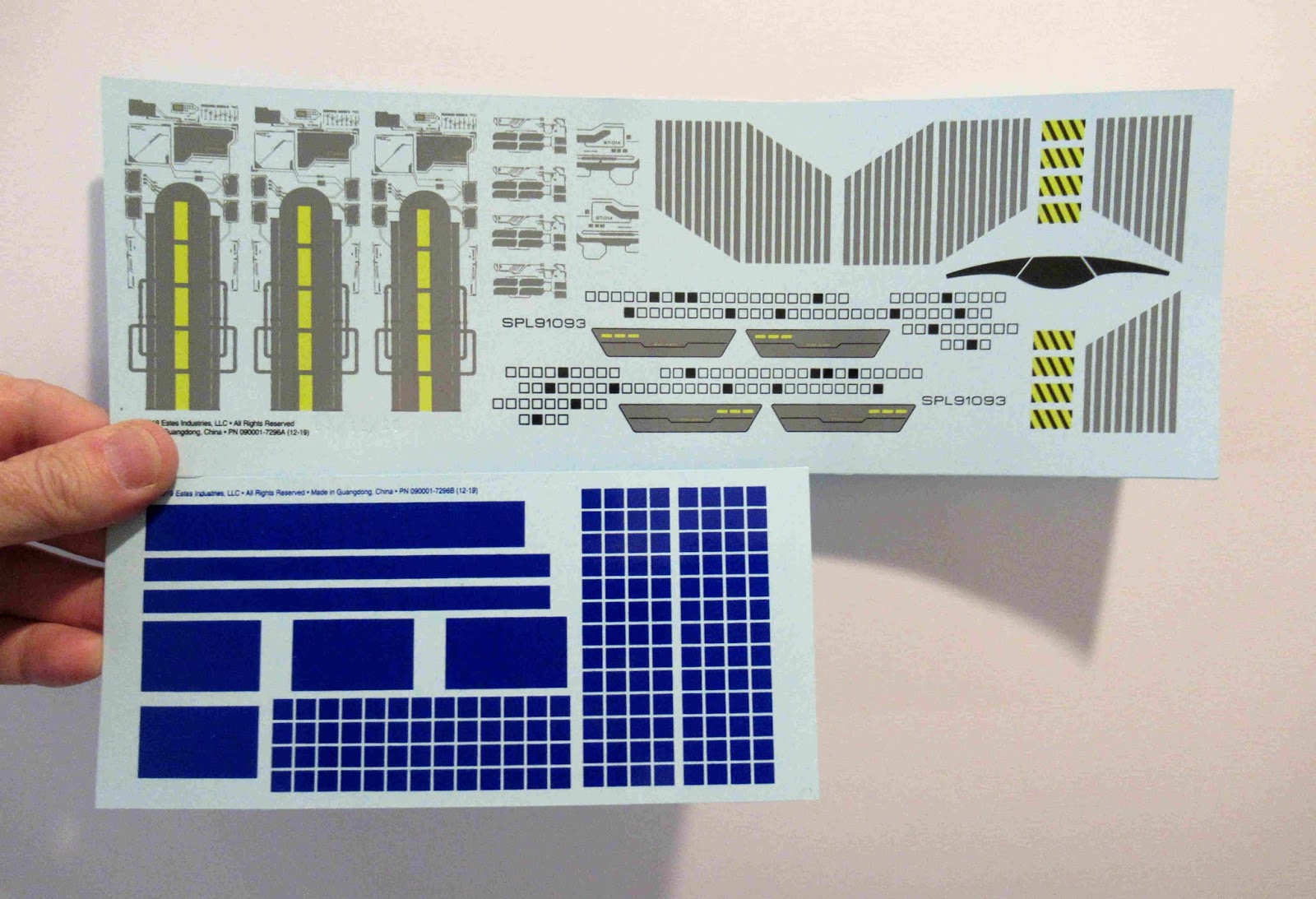 Model Rocket Building: Estes Mars Longship Build #7296, Part 10, Decals ...