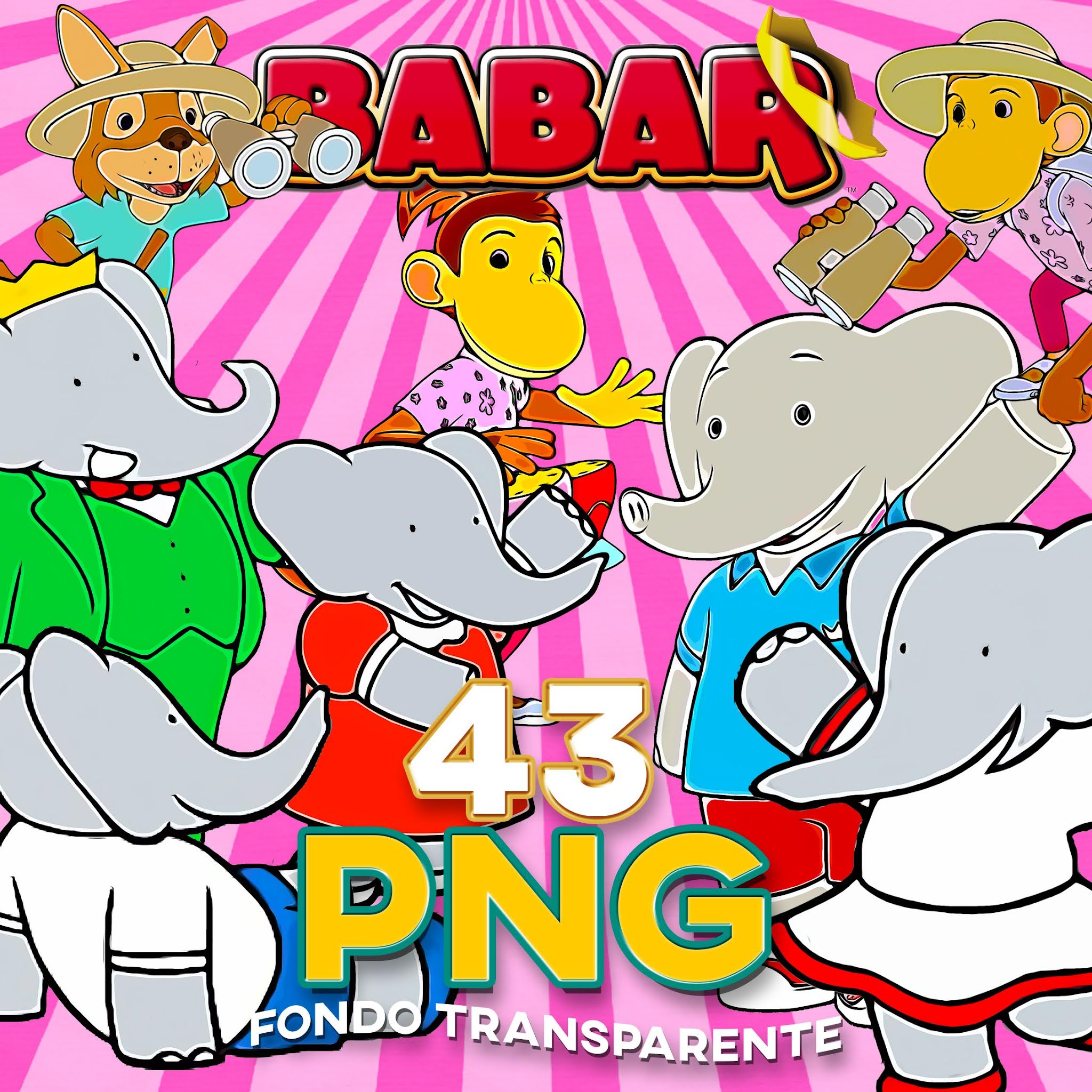 Imágenes en png con fondo transparente de Babar | PNG Webblog