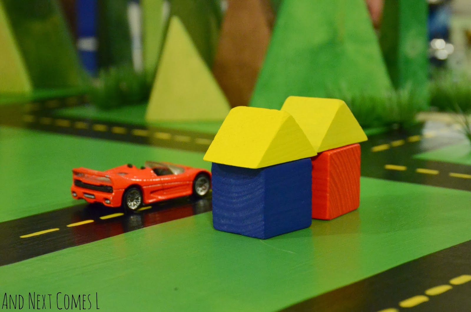 DIY Road Table With Homemade Wooden Trees | And Next Comes L ...