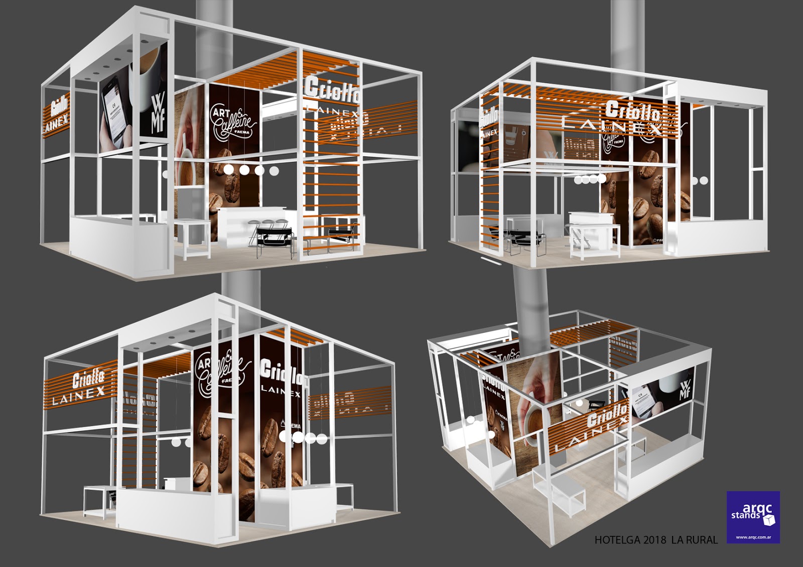 Diseño y montaje de stands de Exposiciones.