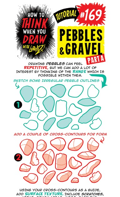 The Etherington Brothers: How to THINK when you draw PEBBLES and GRAVEL ...