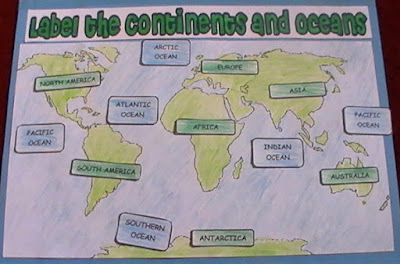 Iman's Home-School: Continents & Oceans Lapbook