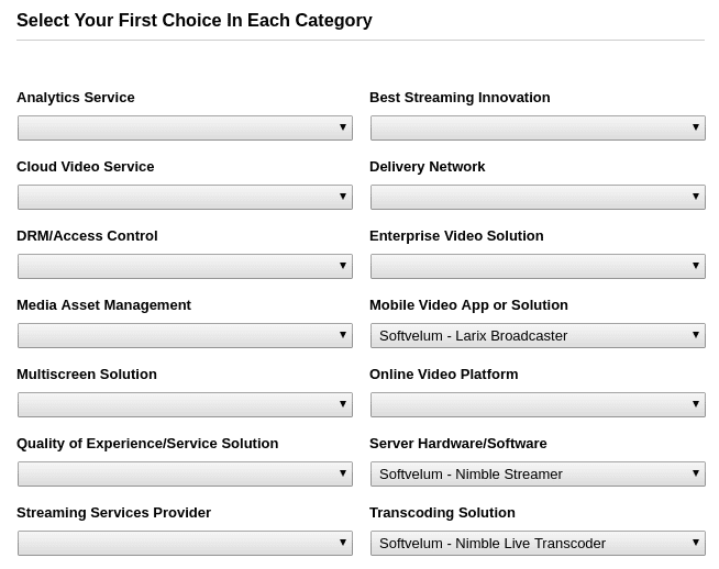Softvelum blog: Nimble Streamer, WMSPanel, Larix SDK