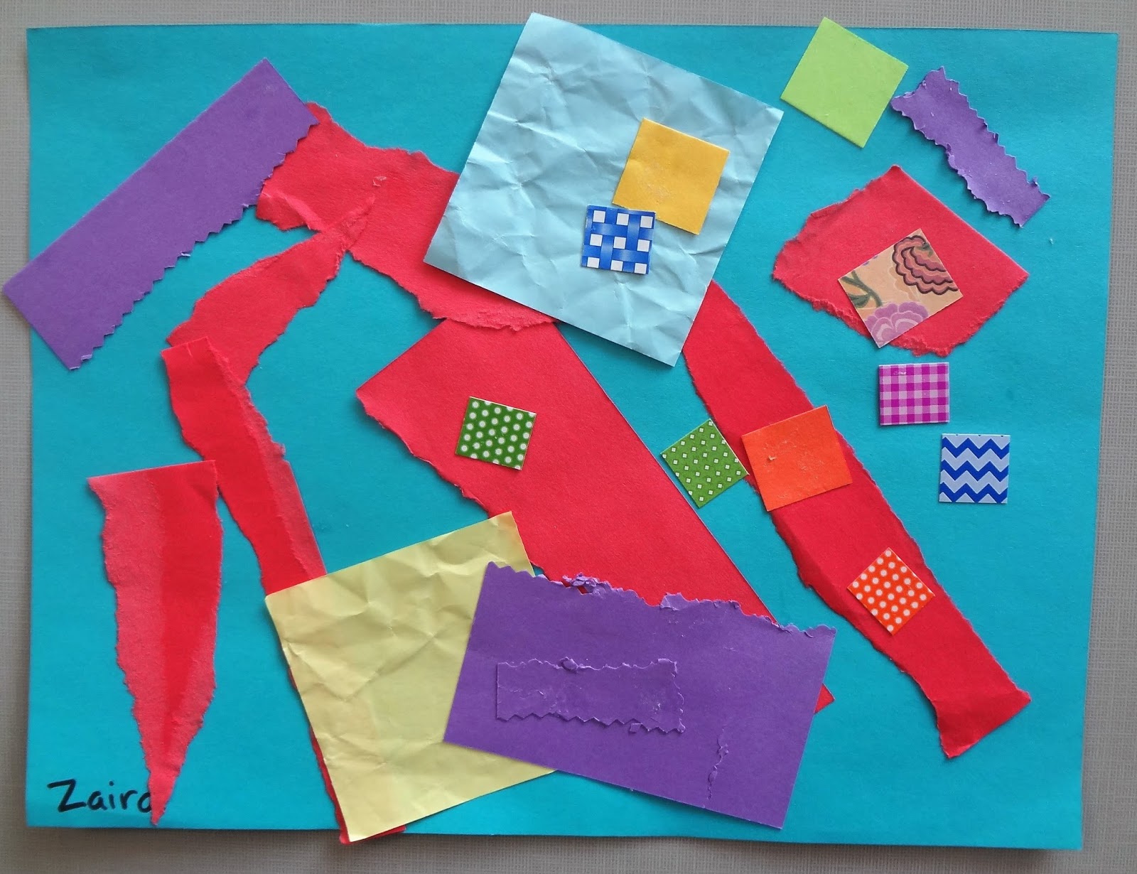 Art with Mrs. Kim : Pre-K Art Explorations: Perfect Square Collage, Cut ...