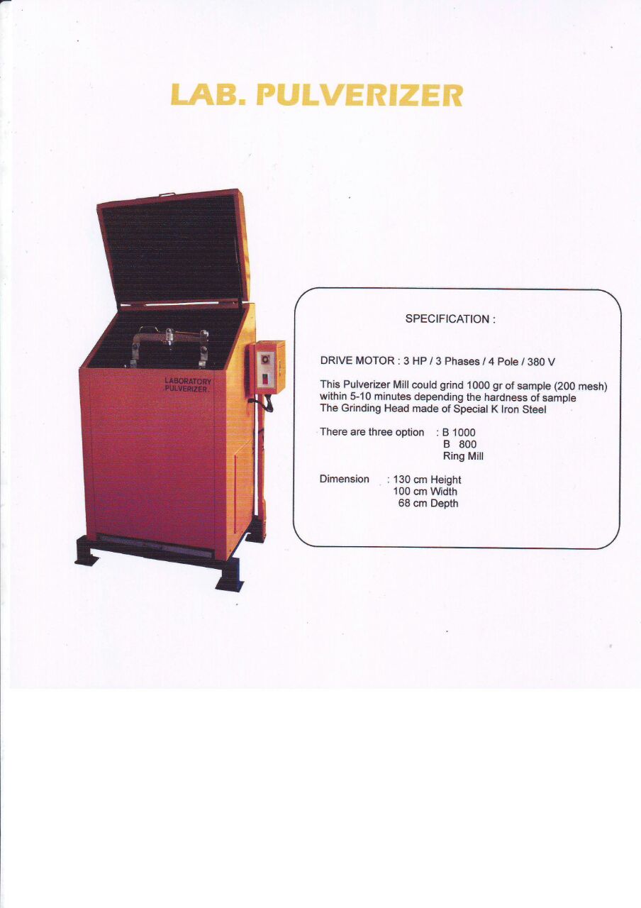 Laboratorium Pulverizer - QC