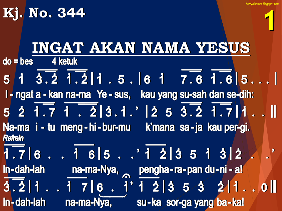 TouRoeroekan: Kidung Jemaat No. 344