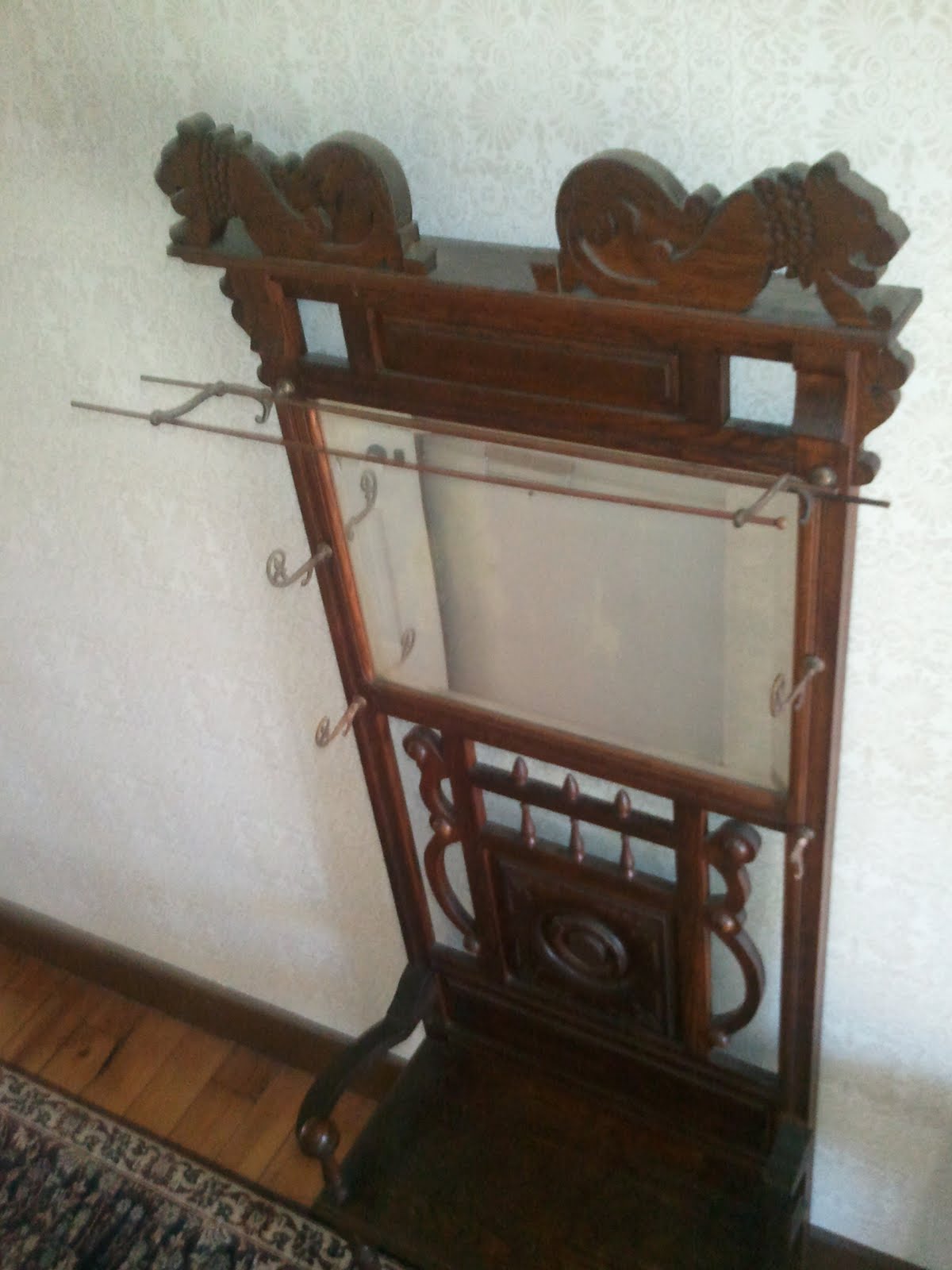 John Mark Power, Antiques Conservator: Reproduction Walnut Hall Tree ...