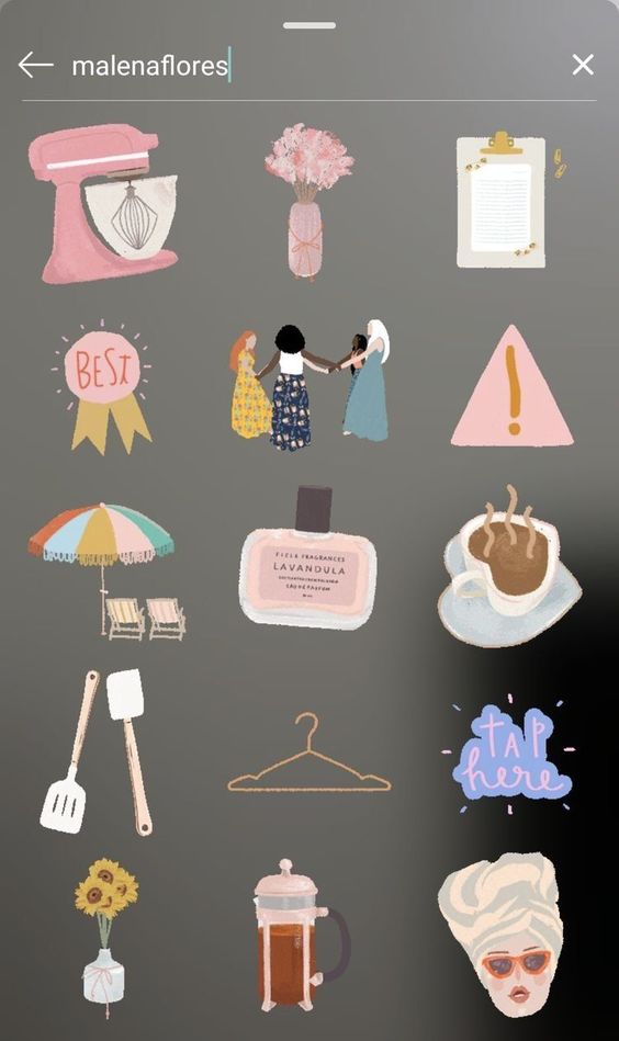 50 Instagram GIF Stickers Ideas (Keywords)