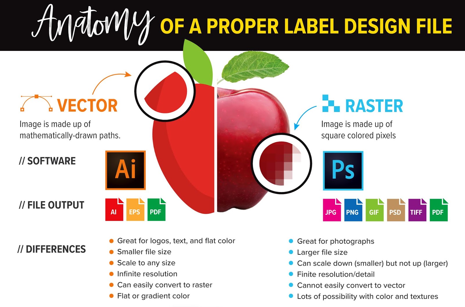 Color Labels On Demand: Raster vs Vector