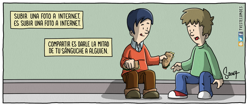 Y, viste cómo es: Compartir