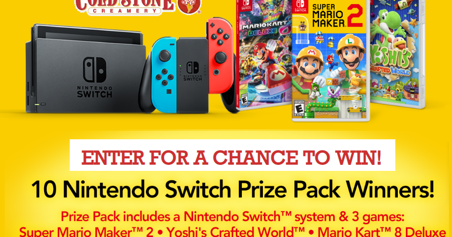 Nintendo Switch Prize Pack Giveaway From Coldstone - 10 Winners Win a ...