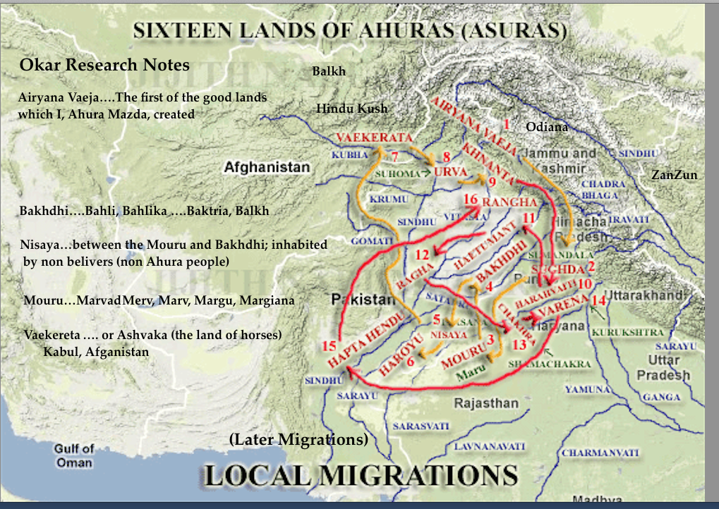 Okar Research: Airyana Vaeja, Arya Varta & Shambhala