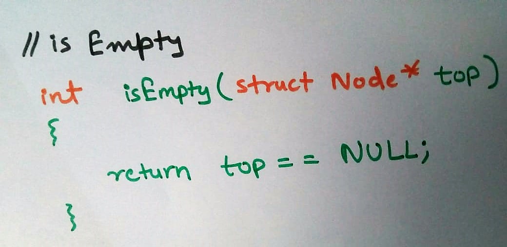Color The Code: IMPLEMENTING STACK USING LINKEDLIST Color The Code: IMPLEMENTING STACK USING LINKEDLIST