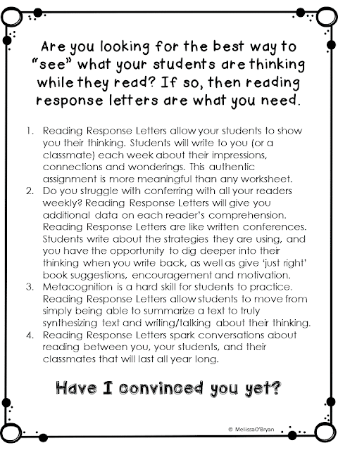 Get to Know Your Readers With Reading Response Letters - and Do Away ...