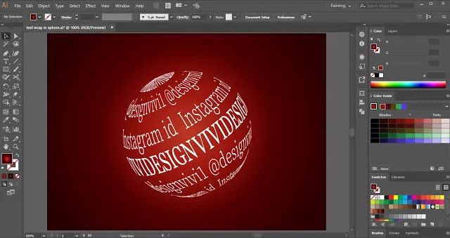 Wrap Text around Sphere in Adobe Illustrator - Adobe Tutorial