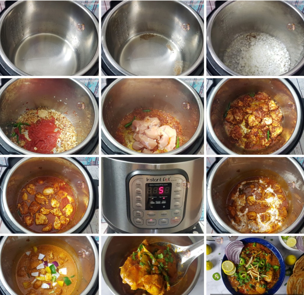 Instant Pot Karahi Chicken | Chicken Kadai | How to Make Chicken Karahi ...