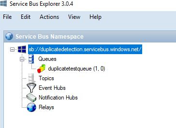 Cloud computing : Azure Service Bus Messages Duplicate Detection