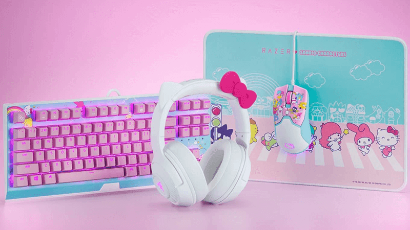 Razer launched Hello Kitty gaming headphones, keyboard, and mouse