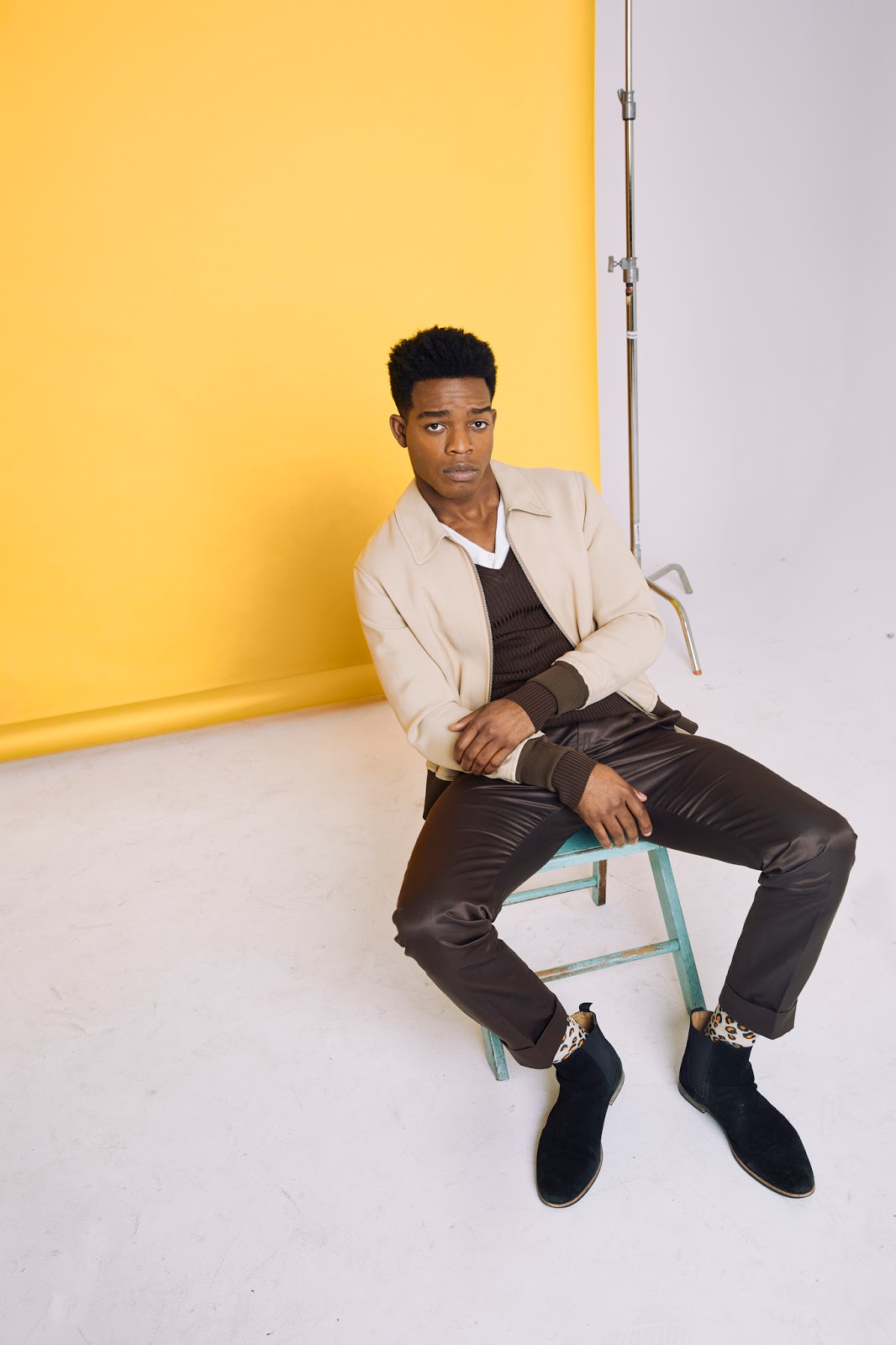 my new plaid pants: Stephan James Thirteen Times